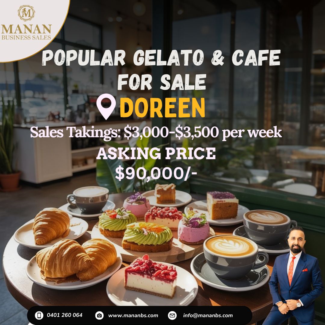 Gelato & Cafe for Sale in Doreen - Manan Business Sales